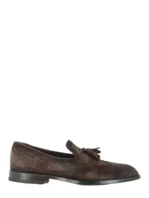 ALEXANDER HOTTO Tassel Brogue Loafers - Brown