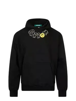 BARROW Teddy Bear-print Hoodie - Black