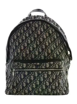 Dior 2020 Oblique Canvas Rider Backpack - Blue