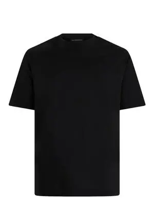 EMPORIO ARMANI Jersey T-shirt With Micro Eagle Embroidery