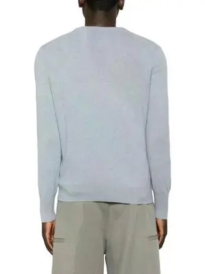Eric Bompard V-neck Cashmere Knit - Blue