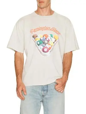 REMINGTON STONE Billiards 2 Tee In Cream - Bone