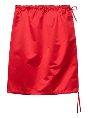 Prada Satin Skirt - Red