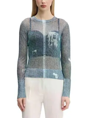 DESIGUAL Denim-effect Long-sleeve Top
