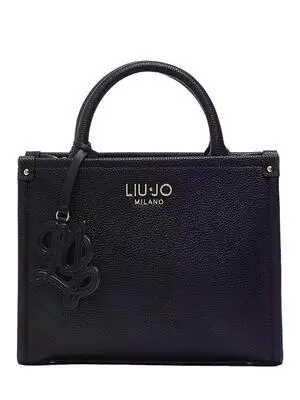 Liu Jo Liu Jo Leather Handbag With Charm Black