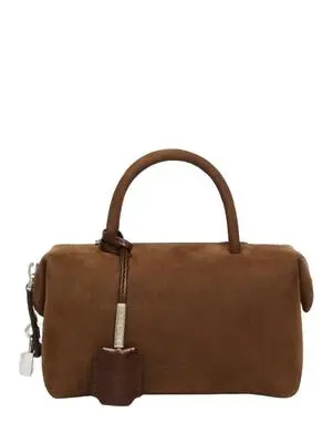 Max Mara Holdallssuede Leather Mini Bag - Cocoa
