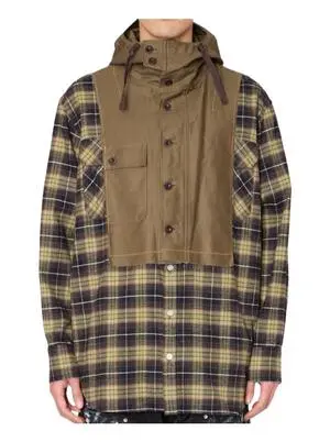 Kolor Long-sleeve Shirt Jacket - Green
