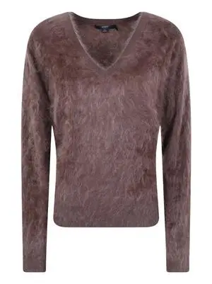 Seventy V-neck Knitted Jumper - Brown