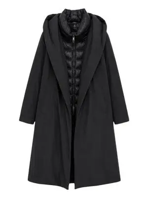 Herno Hooded Coat - Black