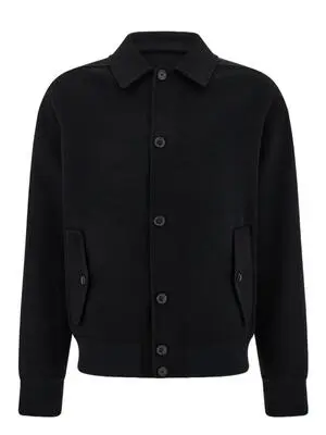 FERRAGAMO Wool And Cashmere Blouson - Black
