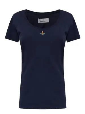 VIVIENNE WESTWOOD Lollo Orb Logo T-shirt - Black