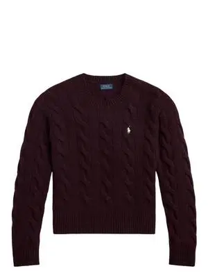 Polo Ralph Lauren Polo Ralph Lauren Long-Sleeve Embroidered Pullover Sweater Black