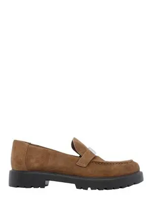Tory Burch Lug Sole Loafers - Brown