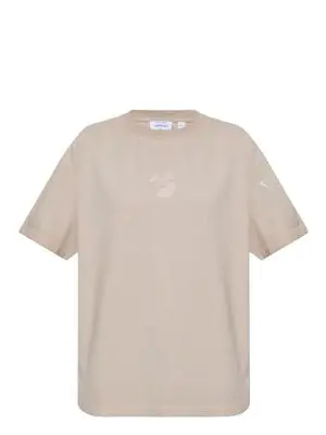 Off-White Off-White Short-Sleeved T-Shirt With Ribbed Crew Neck No