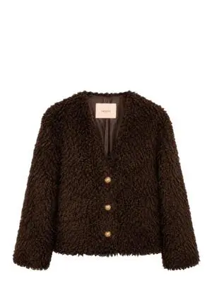TWINSET V-neck Long-sleeve Knit Top - Brown