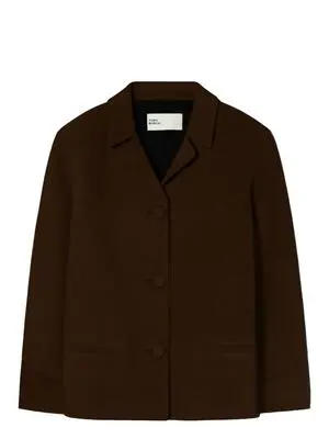 Tory Burch Suede Western-style Jacket - Chocolate