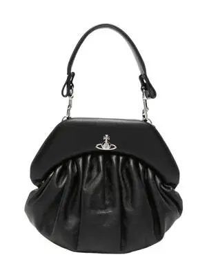 VIVIENNE WESTWOOD Brooke Pleated Shoulder Bag - Black
