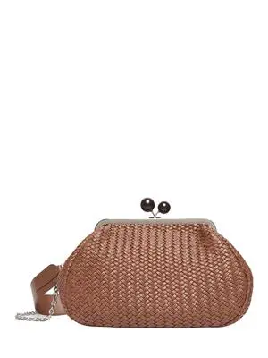 Max Mara Letter Detail Shoulder Bag - Brown