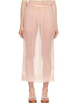 SIMONE ROCHA Simone Rocha Tulle Ruffled Maxi Skirt
