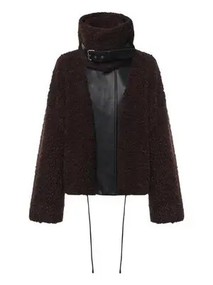 Sportmax High Neck Jacket With Drawstring Details - No