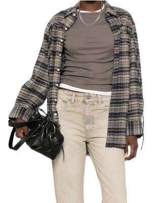 R13 Plaid Shirt - Blue