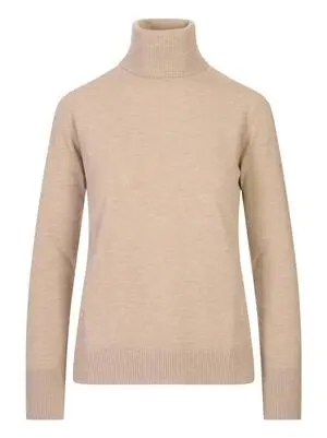 Max Mara Max Mara Rollneck Knitted Jumper With Elbow Patches No
