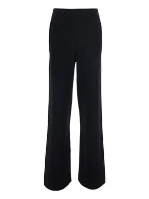 Max Mara Casual Pants With Side Pockets - Black