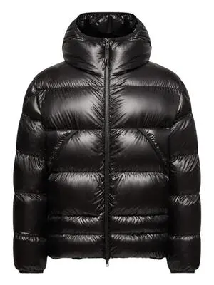 Moncler Quilted Hooded Jacket - Black