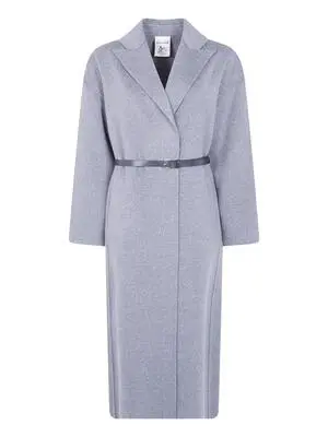 SEMICOUTURE Belted Coat - Dark Grey
