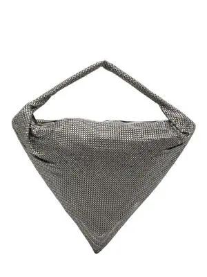 Benedetta Bruzziches Crystal-embellished Handbag - Gray