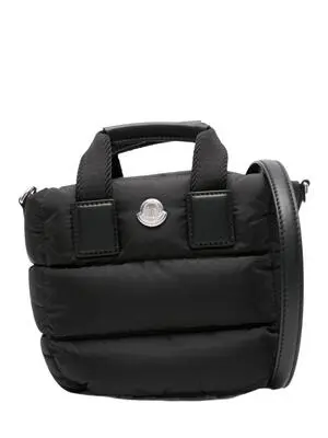 Moncler Logo Shoulder Bag - Black