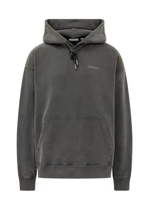 Off-White Hooded Sweatshirt - Black