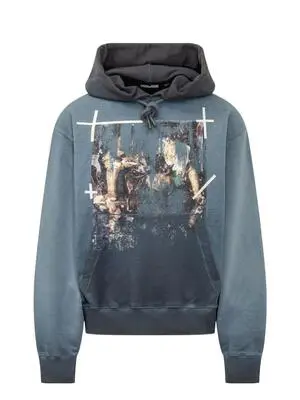 OFF-WHITE Off-White Graphic Printed Drawstring Hoodie