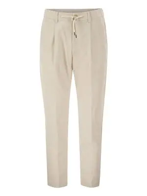 Herno Technical Fabric Drawstring Trousers - Nude