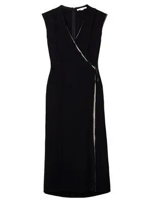 JASON WU Wrap-effect Crepe Maxi Dress - Black