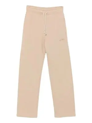 AUTRY Logo Embroidered Drawstring Track Pants - Beige