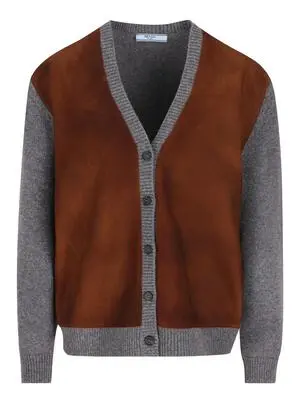Prada Panelled Button-up Cardigan - No
