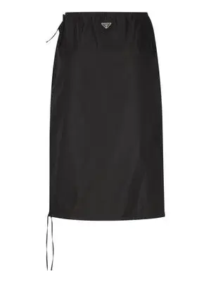 Prada Re-nylon Pencil Skirt - Black
