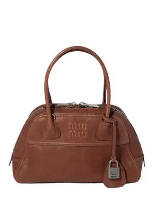 Miu Miu Zippered Shoulder Bag - Brown