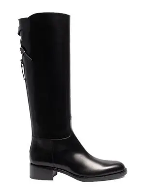Sartore Round-toe Tall Boots - Black