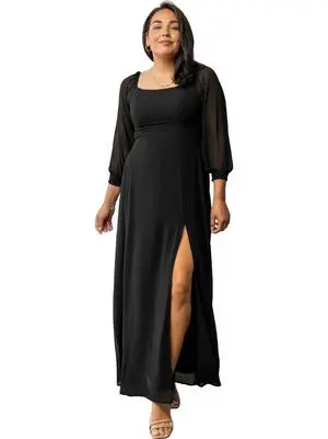 XH TEXTILES Giselle Maxi Dress - Black