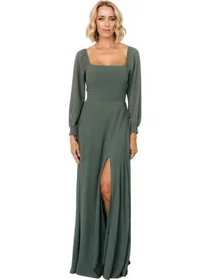 XH TEXTILES Giselle Maxi Dress - Dark Sage