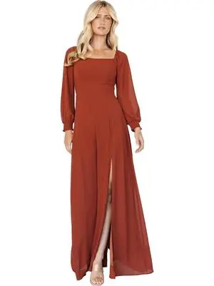 XH TEXTILES Giselle Maxi Dress - Rust