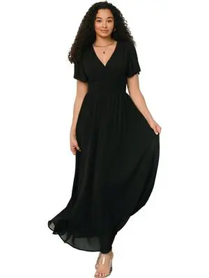 XH TEXTILES Birdie Maxi Dress - Black