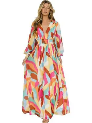 FLYING TOMATO Lawson Maxi Dress - Multi Print