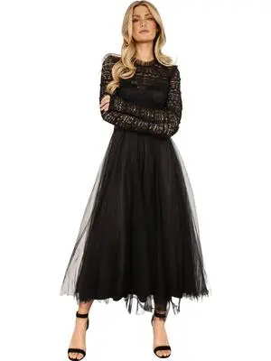 MABLE Lonnie Tulle Dress - Black