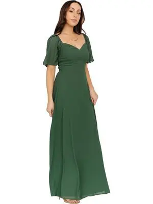 XH TEXTILES Sierra Sweetheart Maxi Dress - Evergreen