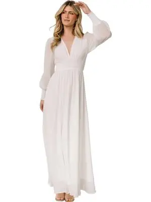 XH TEXTILES Olivia Maxi Dress - White