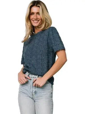 POLAGRAM Serenity Knit Sweater Top - Slate
