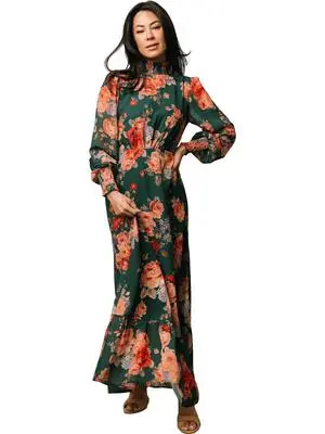 XH TEXTILES XH TEXTILES Luciana Maxi Dress Green Multi